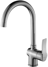 Kuchinox Madera, vysoká dřezová baterie s výtokem ve tvaru U, chromová, LAV-BQM_068D
