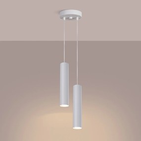 Sollux Lighting Závěsná lampa LAGOS 2P bílá