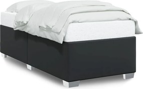 Rám postele černý 90 x 190 cm umělá kůže 3284536