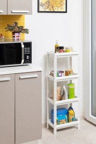 DEA HOME LINDA čtyřpatrový regál