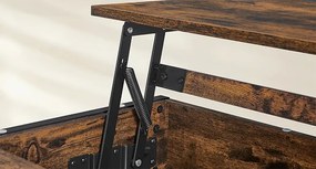 Konferenční stolek Vasagle Undo s prodlužovací deskou hnědý/černý