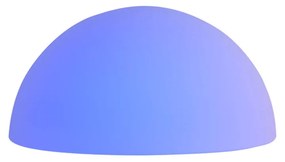 Redo 90168 Blob, dekorativní venkovní polokoule s dálkovým ovladačem, LED 3W RGB, bílý polyethylén, kabel 2m s vidlicí, průměr 38cm, IP65