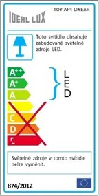 LED nástěnné zrcadlové svítidlo Ideal Lux Toy Linear AP1 005225