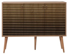 Komoda Kikos 120 cm dub sonoma/tmavě hnědá