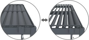 Bioklimatická pergola G21 Austin Premium 6x3 m, antracitová hliníková