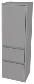 Mereo Opto koupelnová skříňka vysoká 125 cm, levé otevírání, Multidecor, Šedý Supermat CN995LSEDA