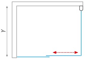 Roth AMB/900 pevná boční stěna 90 x 200 cm 621-9000000-00-02 brillant / transparent