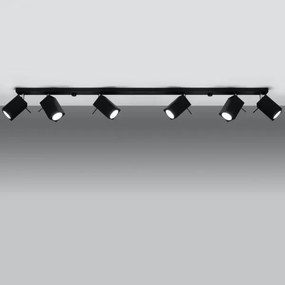 Sollux SL.0460 - Bodové svítidlo MERIDA 6xGU10/40W/230V černá