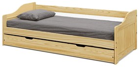 Jednolůžková postel 90x200 cm Layne (přírodní). 1040257