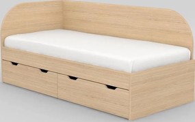 Dřevona - Elitte Dětská postel REA GARY 90x200 s úložným prostorem, levá, VICENZA