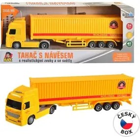 MaDe 08433 - Kamion s kontejnerem na setrvačník, 33 x 5 x 8 cm