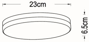 Lucide 79111/24/30 - LED Koupelnové svítidlo BISKIT LED/12W/230V IP44 černá