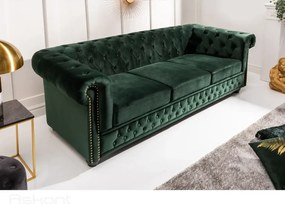 Askont Chesterfield Oxford: Pohovka 3M dark green forest