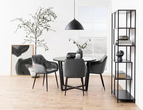 ACTONA GROUP Jídelní židle BROOKE tmavě šedá z látky Vic 0000086204