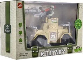 TEDDIES Vojenská sada s obrněným autem / Obrněné auto, voják a doplňky