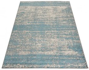 Moderní kusový koberec SPRING H171A Tyrkysový modrý béžový Rozměr: 70x250 cm