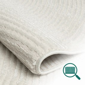 Angel Carpet, Kusový koberec Zafiro 25 Cream, 120x170, bílá, kancelář