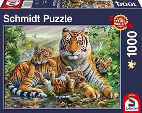 SCHMIDT Puzzle Tygřice a mláďata / 1000 dílků