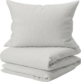 Krepové povlečení Standard bílé knoflík