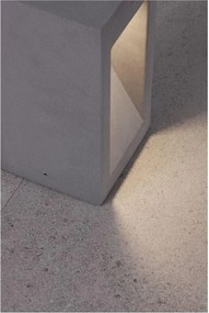 NV 9540207 Venkovní sloupkové svítidlo BARCO šedý beton skleněný difuzor LED 6W 3000K 120-230V IP65 - NOVA LUCE