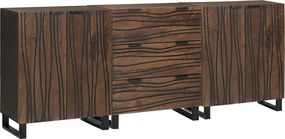 Sestava komody 3 ks Hnědá 180 x 33 x 75 cm 3310053