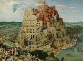 Obrazová reprodukce Tower of Babel, 1563 (oil on panel), Pieter the Elder Bruegel