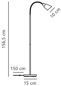 Nordlux - Stojací lampa MOLLI 1xE14/25W/230V