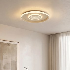 Moderní stropní svítidlo bílé vč. LED 3-stupňový vypínač - Frini