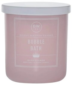 dw HOME Vonná svíčka ve skle Bubble Bath 260 g, růžová barva, sklo, vosk