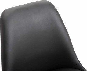 Sada 4 jídelních židlí Maverick C umělá kůže – černá