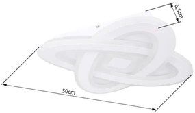 Globo 48287-36 - LED Stmív. stropní svítidlo LARIO LED/36W/230V pr. 50 cm + DO