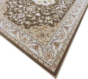 BE Koberec Shahrazad 4800 BROWN – hnědý obdélníkový Rozměr: 60x100 cm