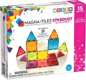 MAGNA-TILES Magnetická stavebnice Hvězdný prach / 15 dílků