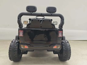 AIYAPLAY elektrické dětské auto 12V, elektrický dětský bugina, 2-4 km/h, 2 motory, dálkové ovládání, lithium baterie, černá