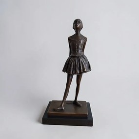 Malá tanečnice Degas – Bronzová soška – Tanečnice na mramorovém podstavci