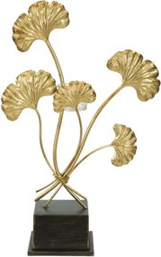 Svícen Iris 44 cm zlatý/černý