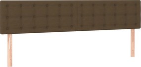 Box spring postel s matrací tmavě hnědá 160x200 cm textil 3140388