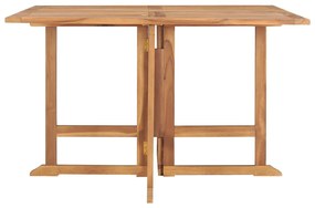 Skládací zahradní jídelní stůl 110 x 110 x 75 cm masivní teak,  318481