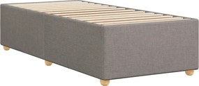 Rám postele bez matrací taupe 80x200 cm textil 3284691