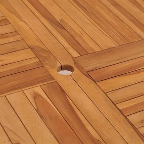 Zahradní jídelní stůl 110 x 110 x 75 cm masivní teak 318477