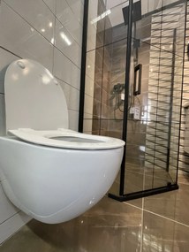 Aplomo Peonia rimless WC závěsné se sedátkem a doplňky, bílá