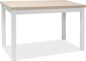 Casarredo - Komfort nábytek Jídelní stůl ADAM 100x60, dub sonoma/bílá mat