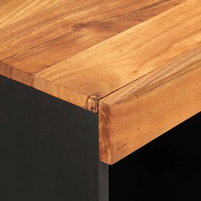 Odkládací skříňka 85 x 33 x 75 cm masivní akáciové dřevo - Default Title