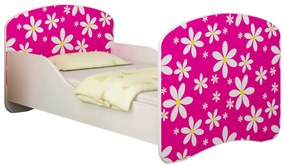 Dětská postel - Růžová sedmikráska 140x70 cm
