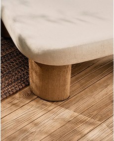Zahradní konferenční stolek s betonovou deskou 80x80 cm Labra – Kave Home