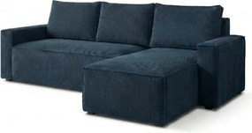 Rohová rozkládací sedací souprava do L BELLEZA, 232 cm, s úložným prostorem Roh pohovky: Pravý roh, Barva látky Poso: Světle šedá (Poso 55)