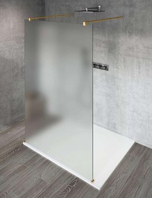 Gelco Vario - Sprchová stěna Walk-In do prostoru, 110x200 cm, Coated glass, matná zlatá/matné sklo GX1411-02