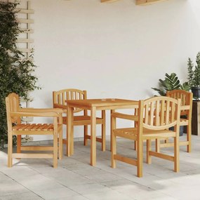 vidaXL Zahradní židle 4 ks 58 x 59 x 88 cm masivní teakové dřevo