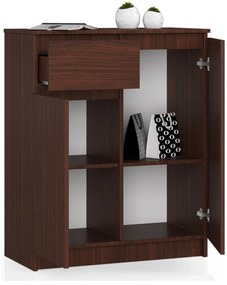 Komoda Kiara 80 cm 2 skříňky a 1 šuplík wenge