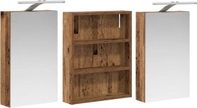 Sada koupelnových skříněk 3 ks 100 x 10,5 x 50 cm 3403694